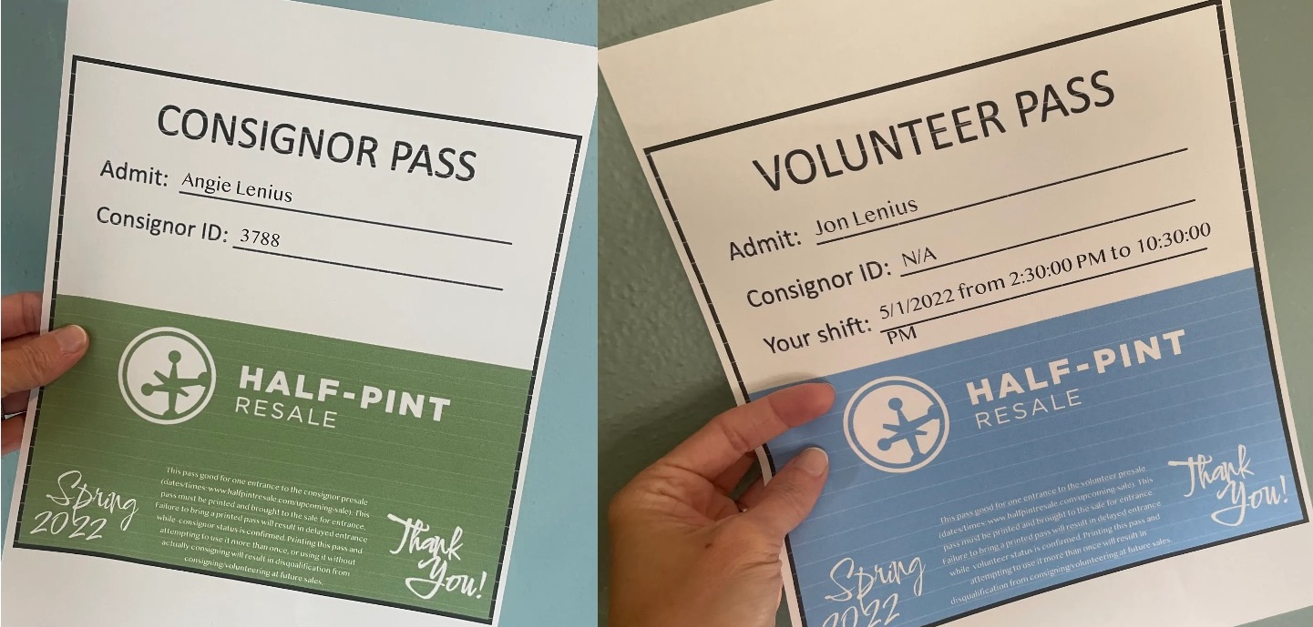 passes – Half-Pint Resale: Creating a community